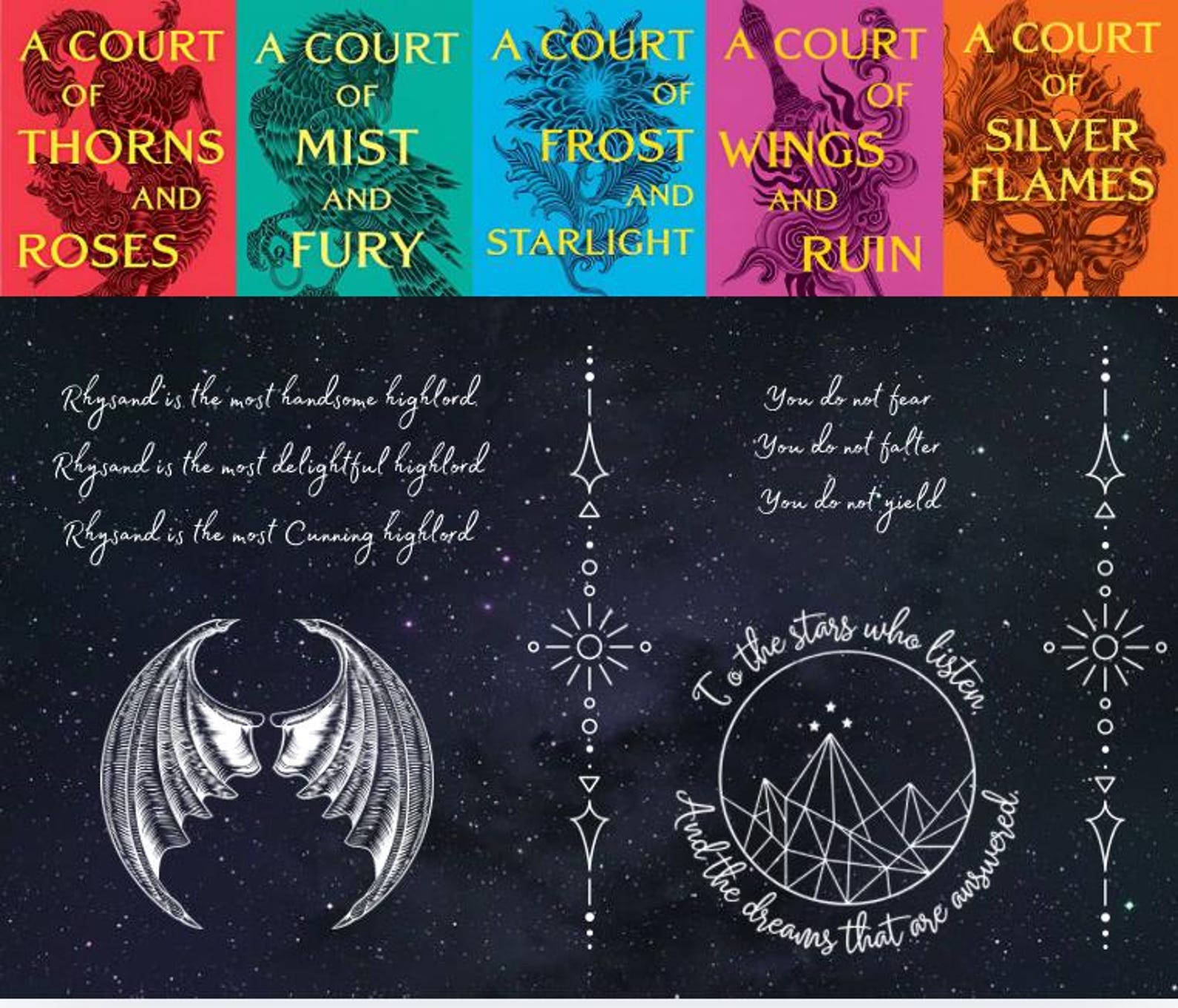 ACOTAR Tumbler Wrap ACOMAF Tumbler Wrap ACOWAR Tumbler Wrap Velaris ...