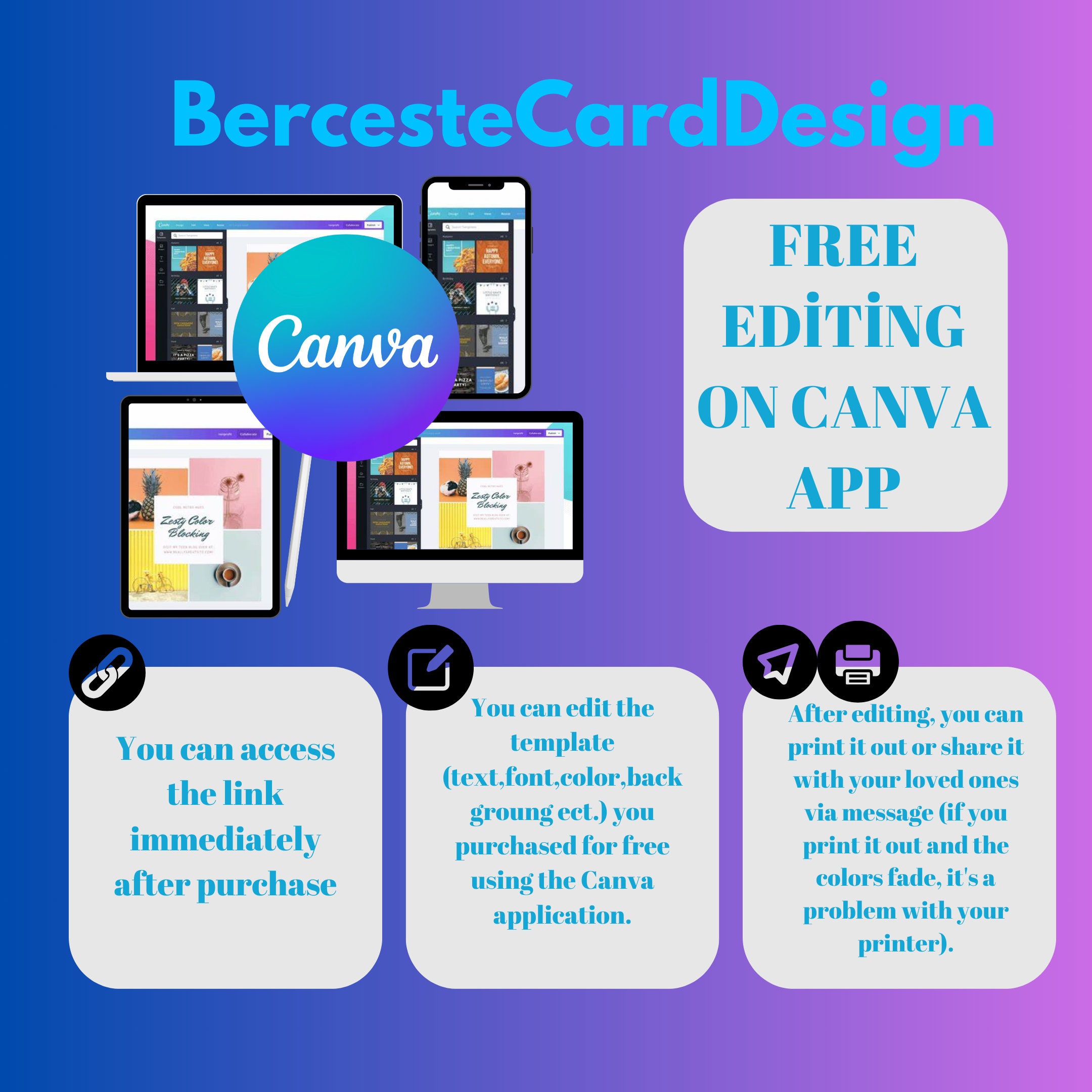 PRINTABLE Mother's Day Card / Mothers Day Card Digital /happy Mothers ...