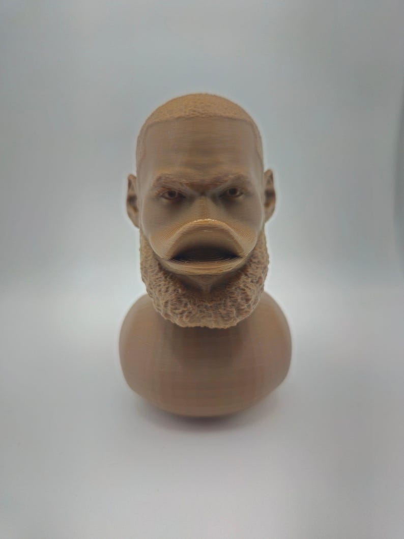 Lebron James Duck - Leduck, 3D Printed Figure, Gag Gift, Desktop ...