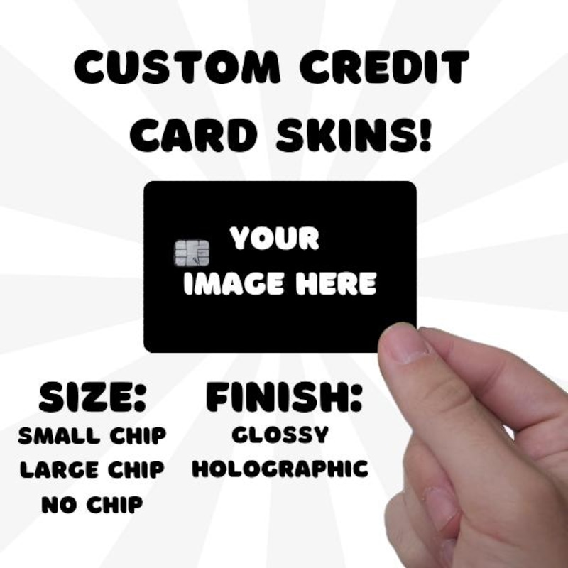 Custom Credit Card Skins - Etsy