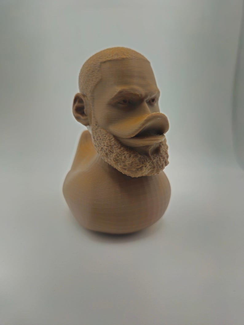 Lebron James Duck - Leduck, 3D Printed Figure, Gag Gift, Desktop ...