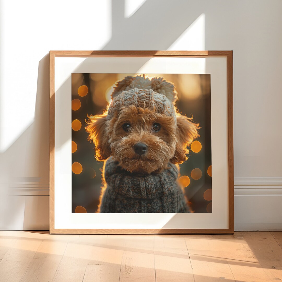 Dog Portrait Cockapoo Framed Wall Art Photo Print - Etsy
