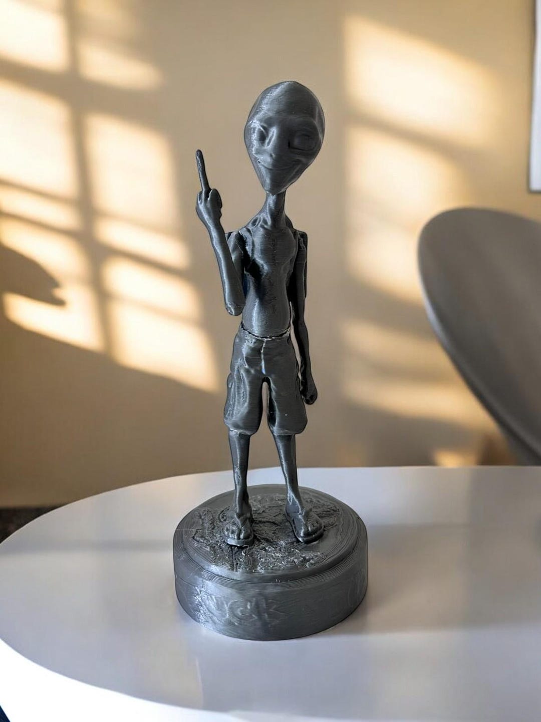 Paul the Alien 3D Printed Figurine – Funny Alien Statue for Home ...