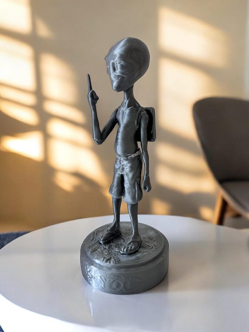 Paul the Alien 3D Printed Figurine Funny Alien Statue for Home, Office ...