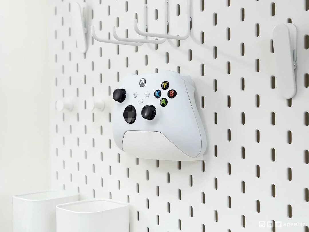 Pegboard Compatible Xbox Controller Holder – 3D Printed Durable Gamepad ...