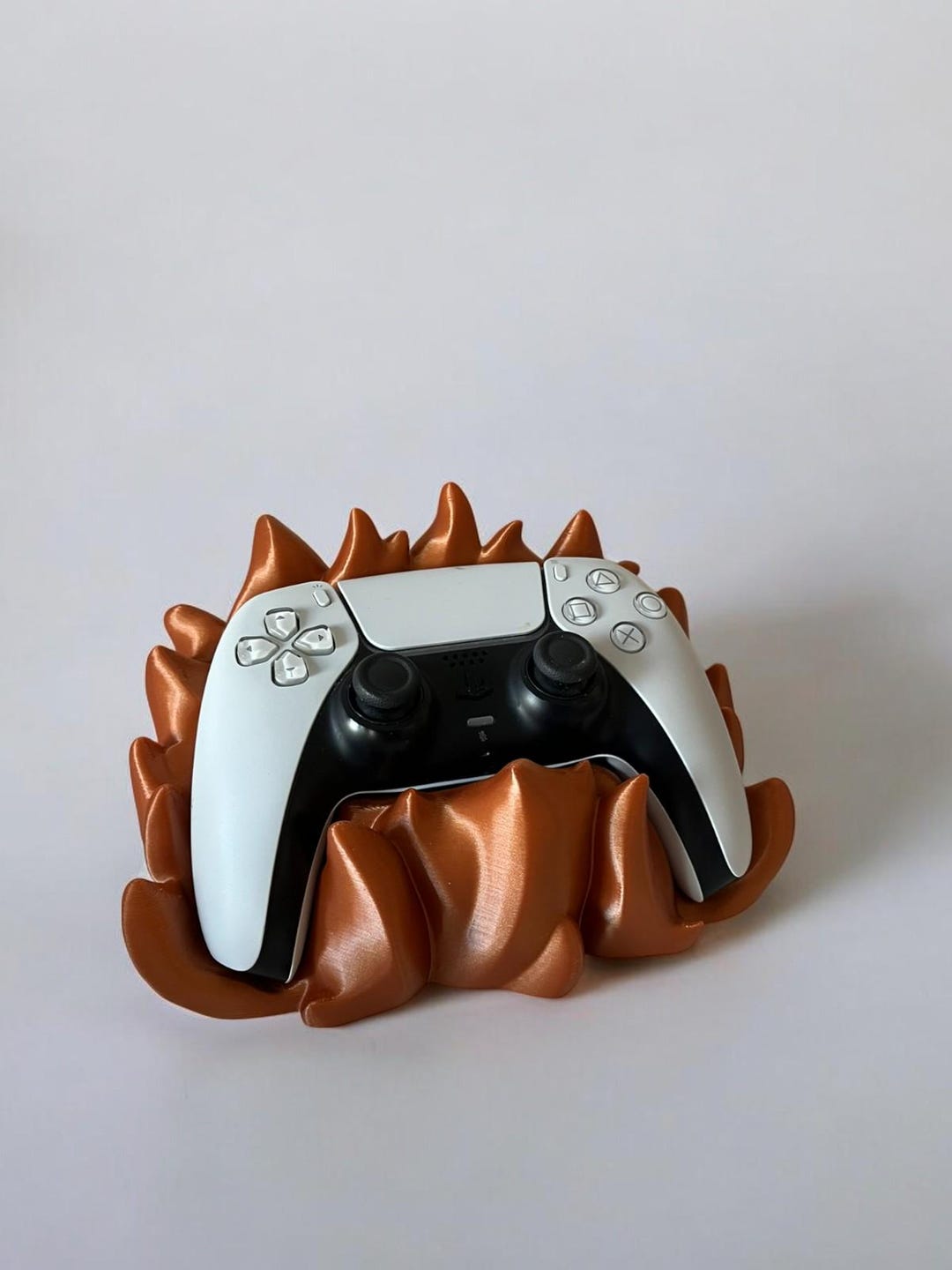 Custom Flame Design PS5 Controller Stand Unique Fire-themed Holder in ...