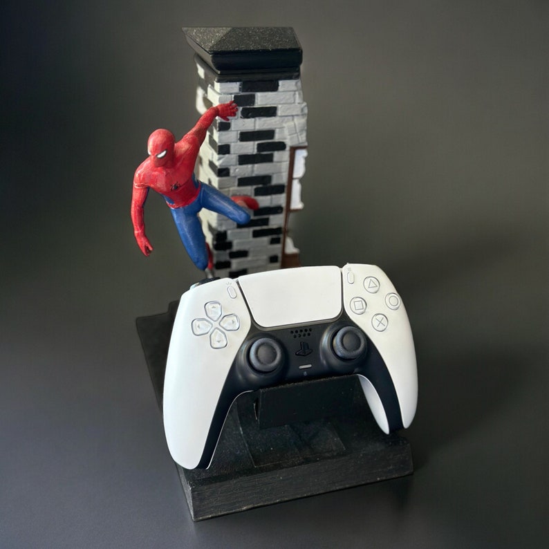Personalized Spider-man Gamepad Stand, Customizable Controller Dock, 3D Printed Spiderman Holder ...