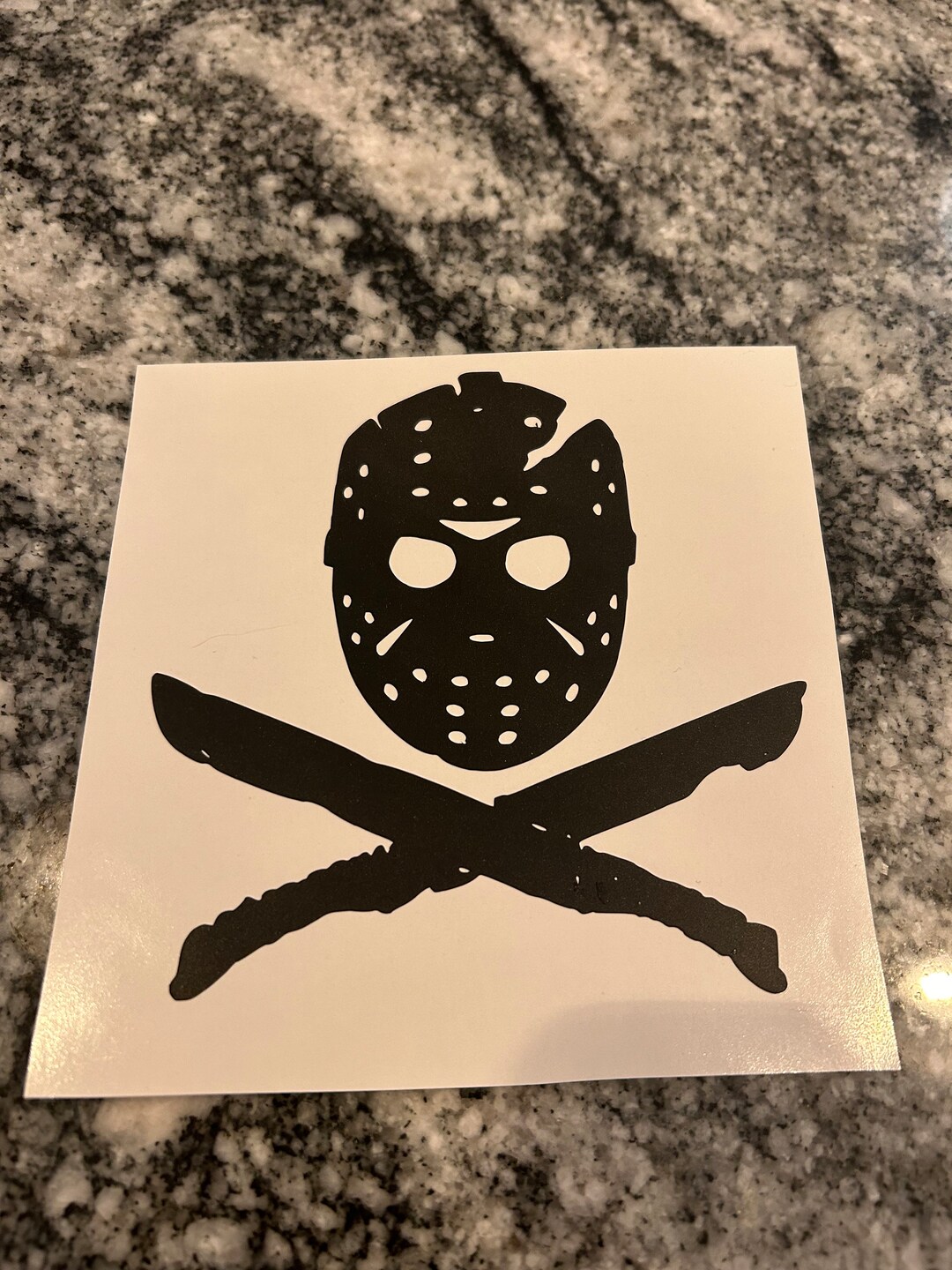 Jason Mask Decal - Etsy