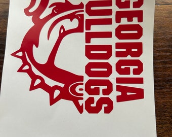 Georgia Bulldogs UGA 12 Premium Vinyl Decal Licensed NCAA - Etsy