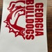 Georgia Bulldogs UGA 12 Premium Vinyl Decal Licensed NCAA - Etsy