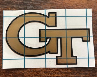 Georgia Tech Yellow Jackets 12" Premium Vinyl Decal Licensed NCAA - Etsy