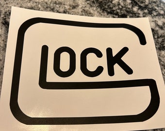 GLOCK - Logo Vinyl Decal Sticker - Multiple Colors - Free Shipping - Etsy