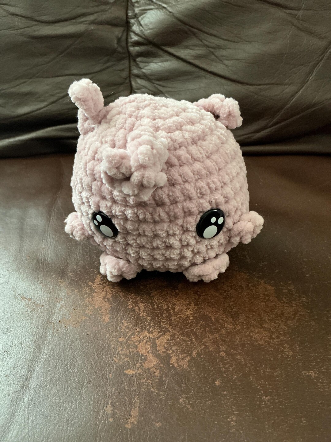 Little Pink Puff Guy - Etsy