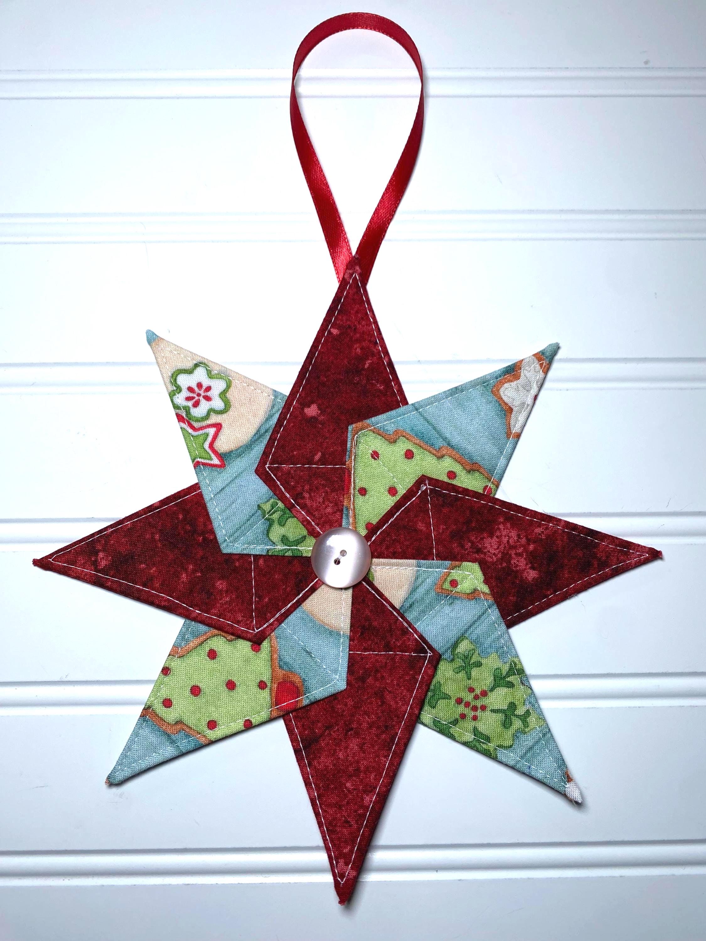Handmade Christmas Star Ornament: Holiday Tree Decor - Etsy