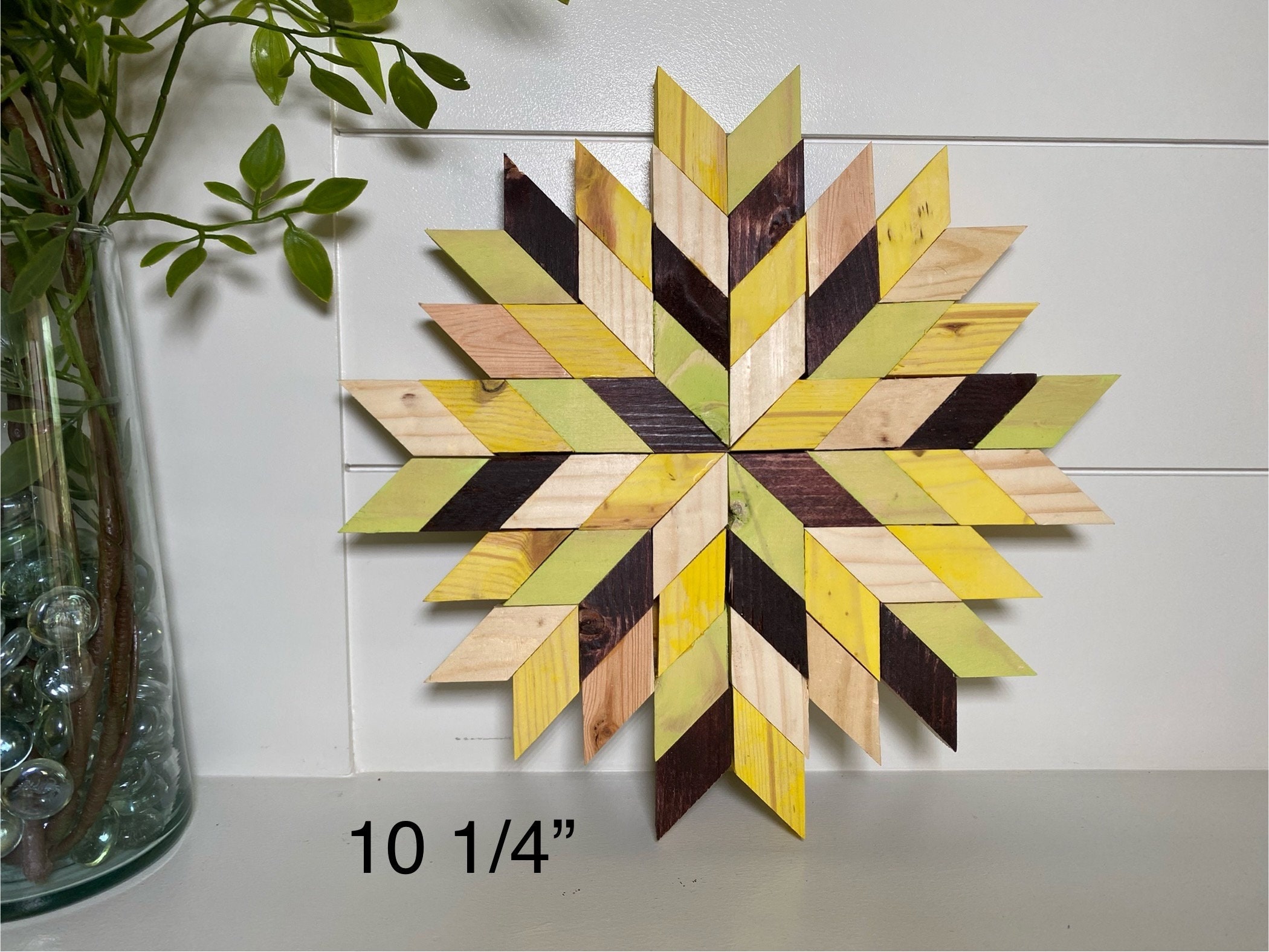 Wood Quilt Block Barn Quilt Gift for Quilter Wall Decor Handmade ...