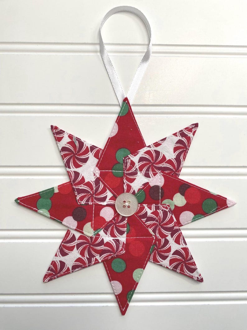 Handmade Christmas Star Ornament: Holiday Tree Decor - Etsy