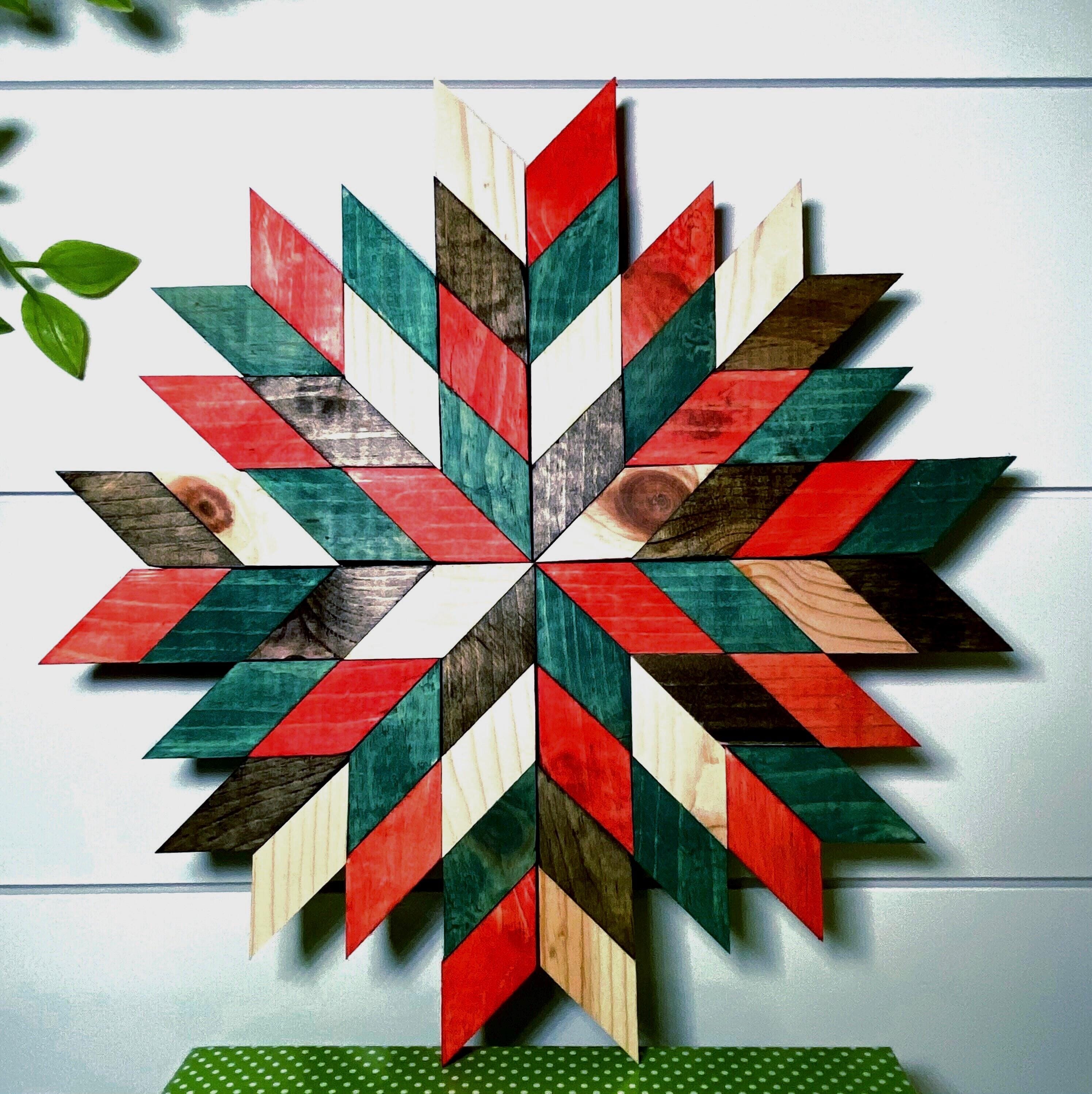 Wood Quilt Block | Barn Quilt | Gift for Quilter | Wall Decor ...