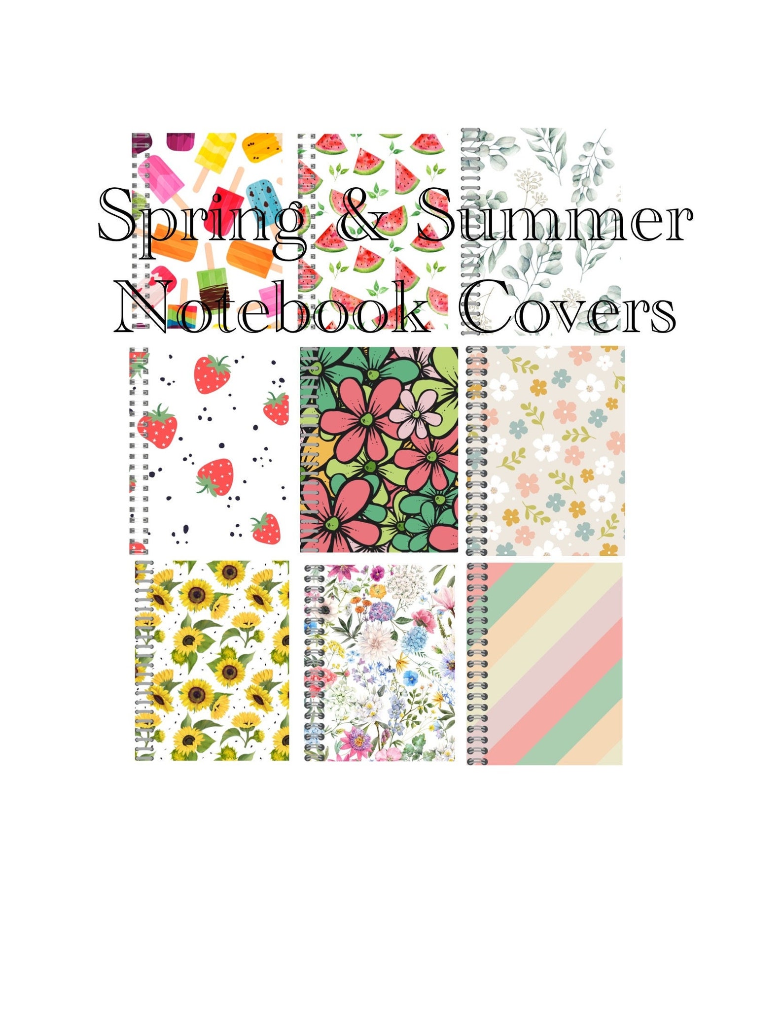 Spring & Summer Notebook Covers Goodnotes 2 - Etsy