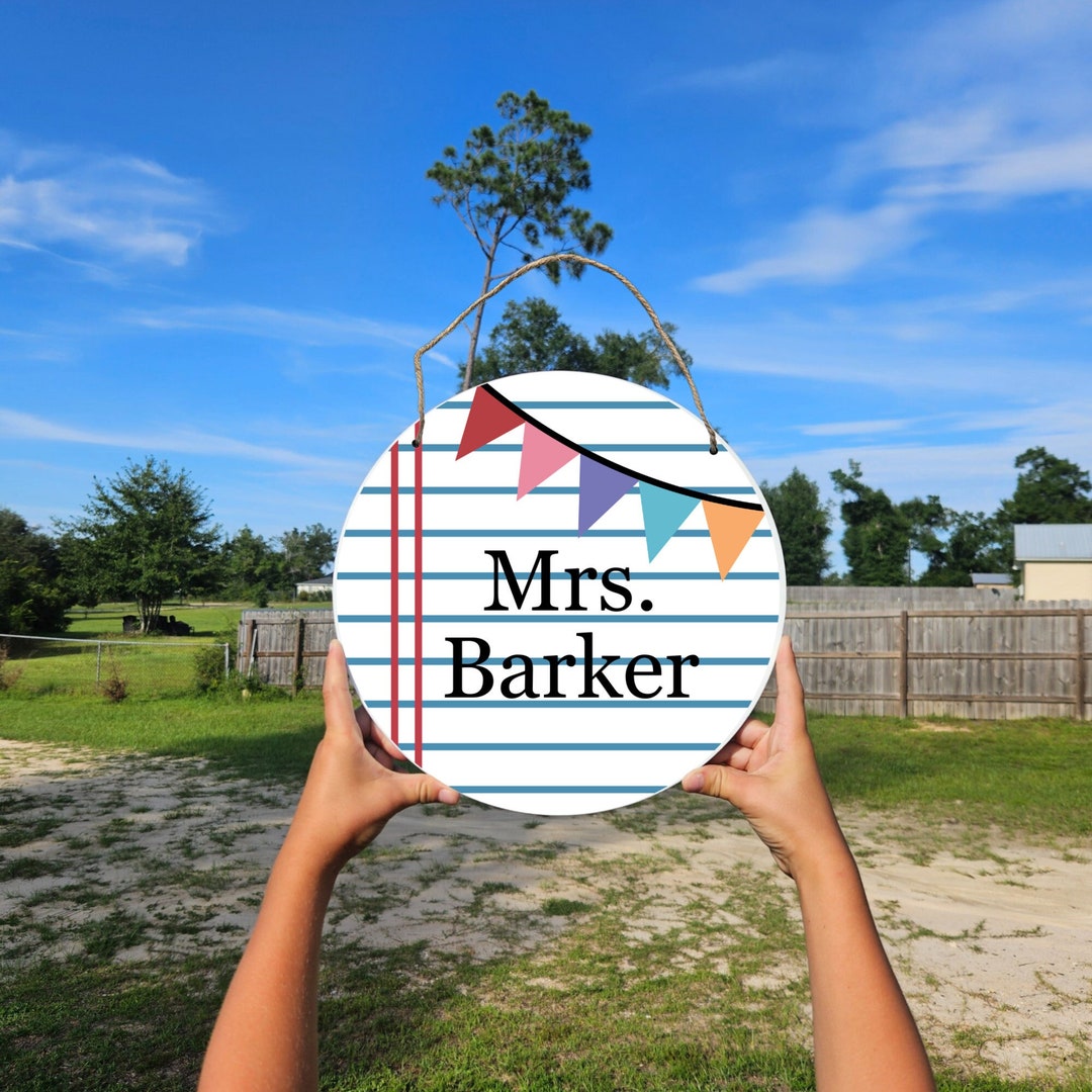 Colorful Classroom Sign, Multi-color Classroom Sign, Cute Door Sign ...