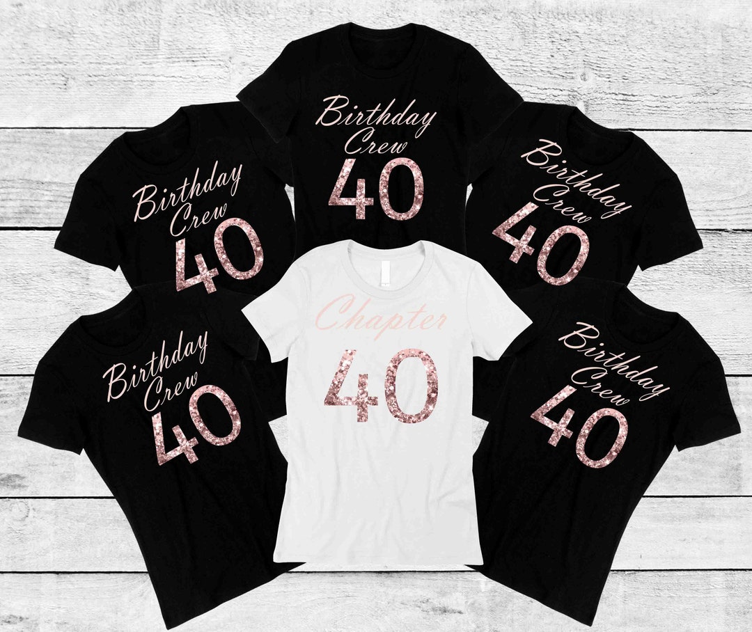 40th Birthday Dtf Dpi 300 40th Png Dpi 300 Rose Gold 40th Chapter Png ...