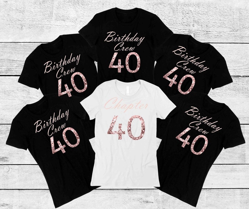 40th Birthday Dtf Dpi 300 40th Png Dpi 300 Rose Gold 40th Chapter Png ...