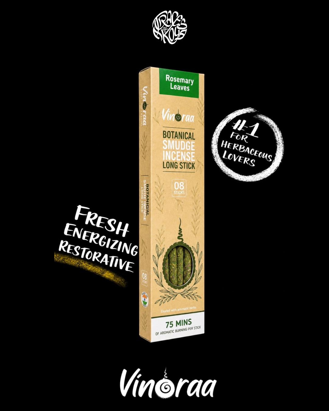 Rosemary Natural Incense | 9” Memory Incense Sticks (8 Count ...