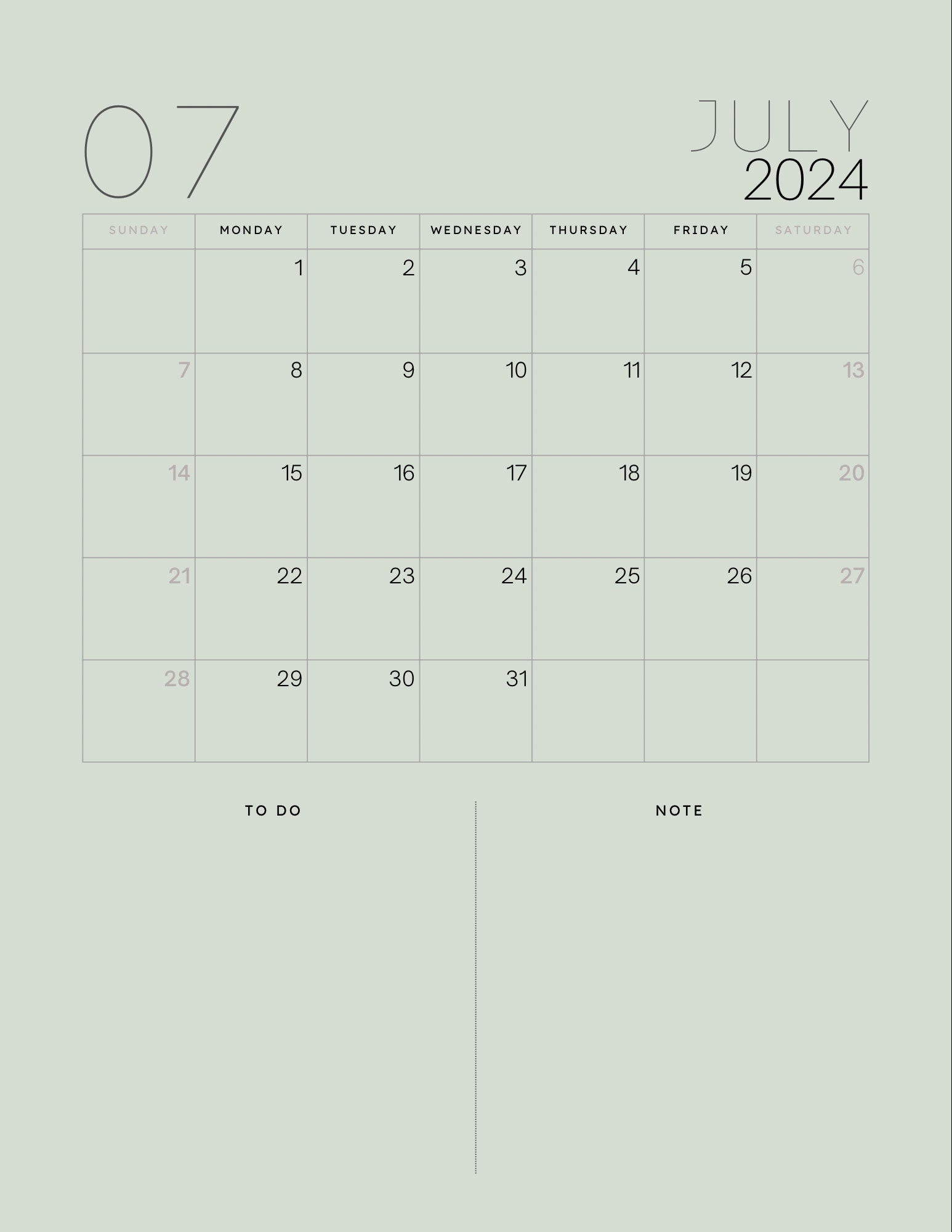 Digital Calendar | Yearly Calendar | 2024 Calendar | 2024 Organization ...
