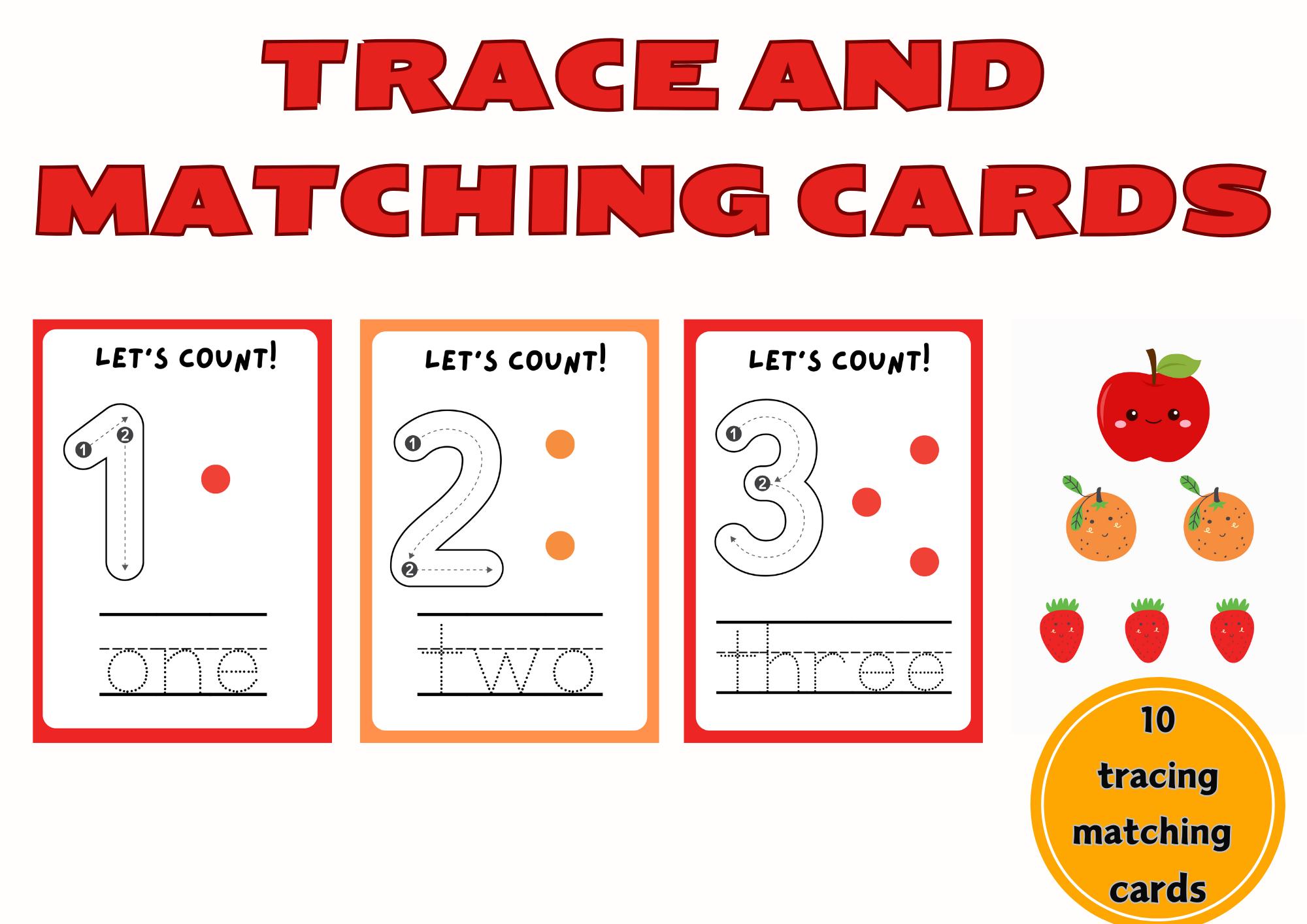 Tarjetas didácticas de números del 1 al 10, tarjetas para contar ...