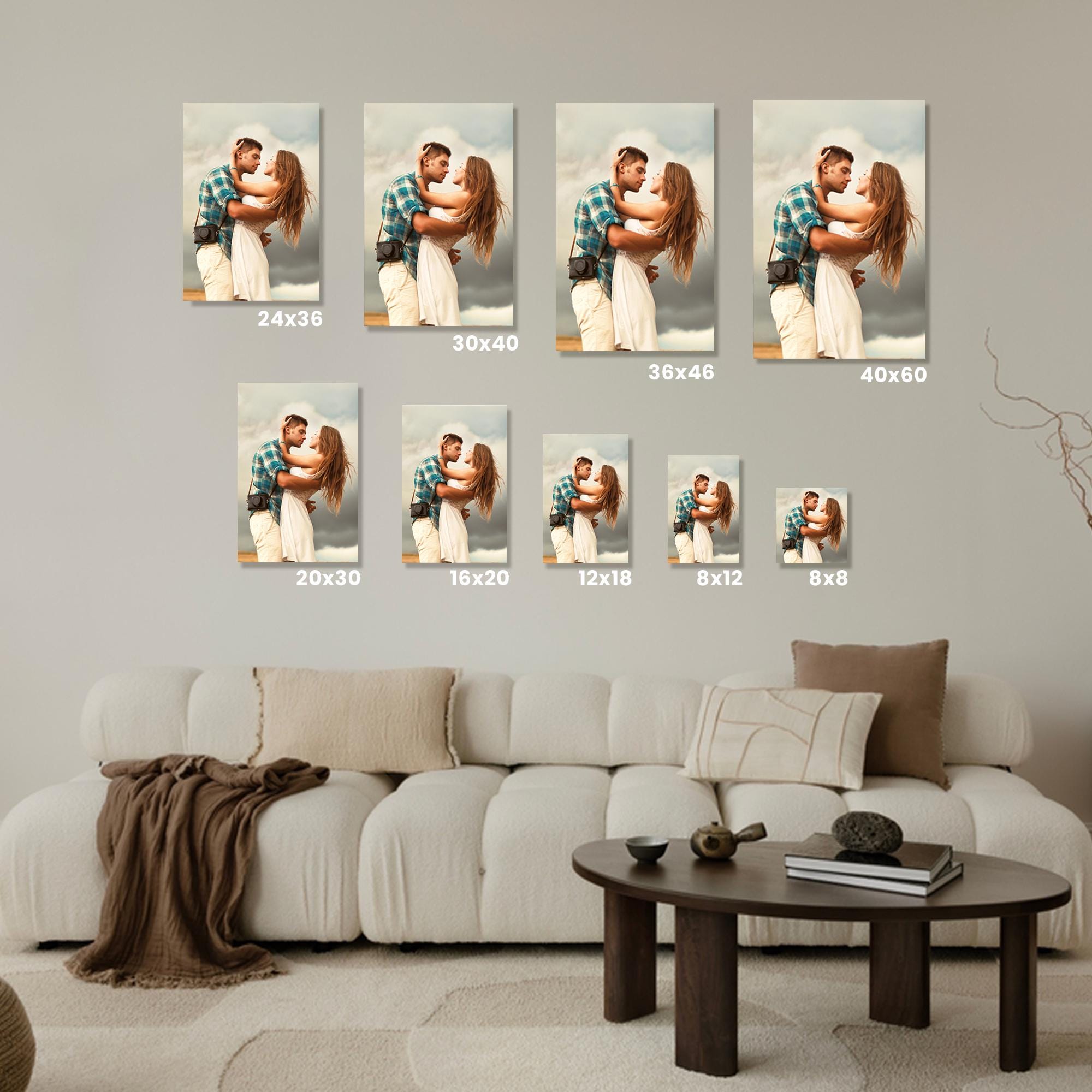 Photo Canvas Print, Wall Art, Wedding Gift, Gift for Couple, Custom ...