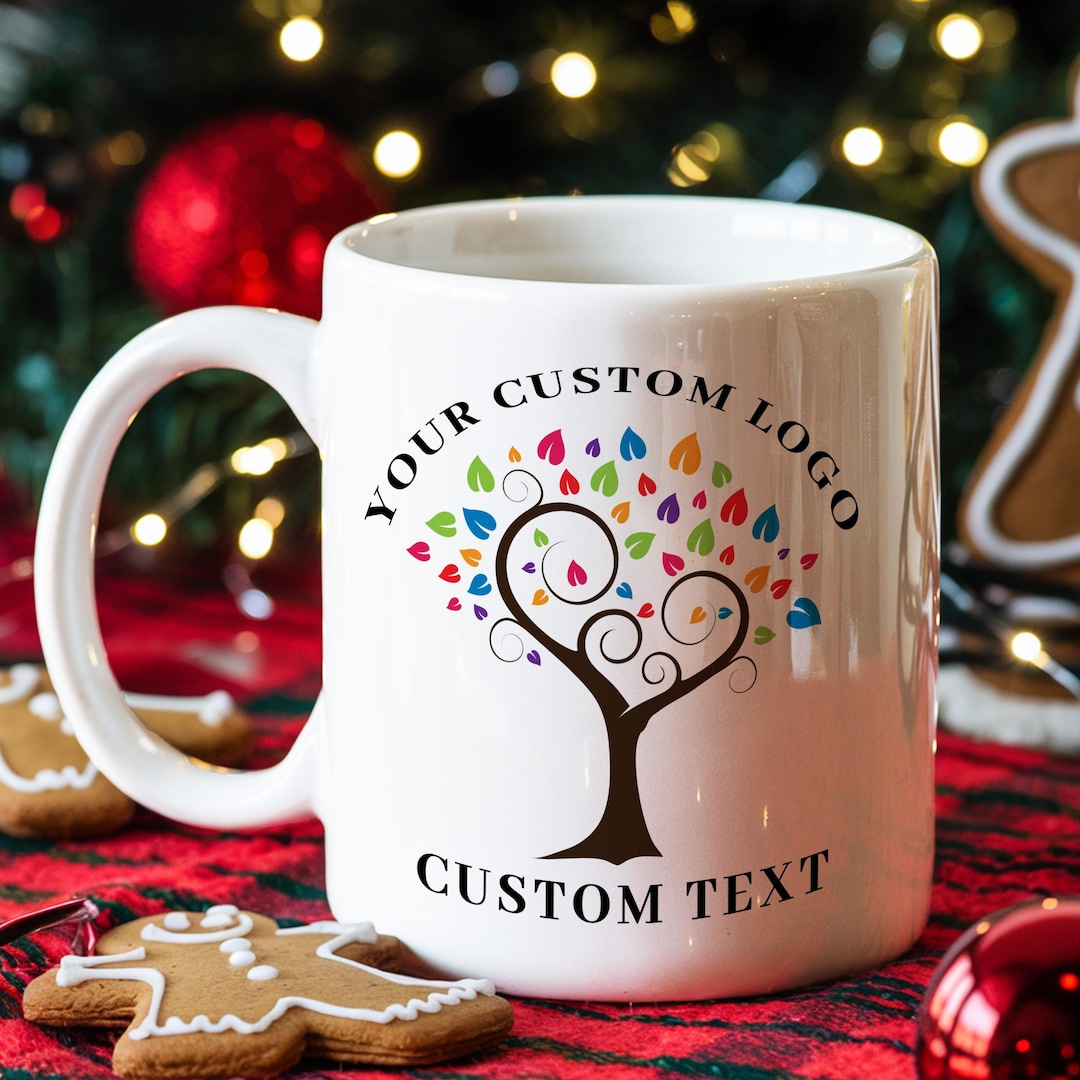 Customizable Business Logo Mug, Company Coffee Mug, Business Mug, New ...