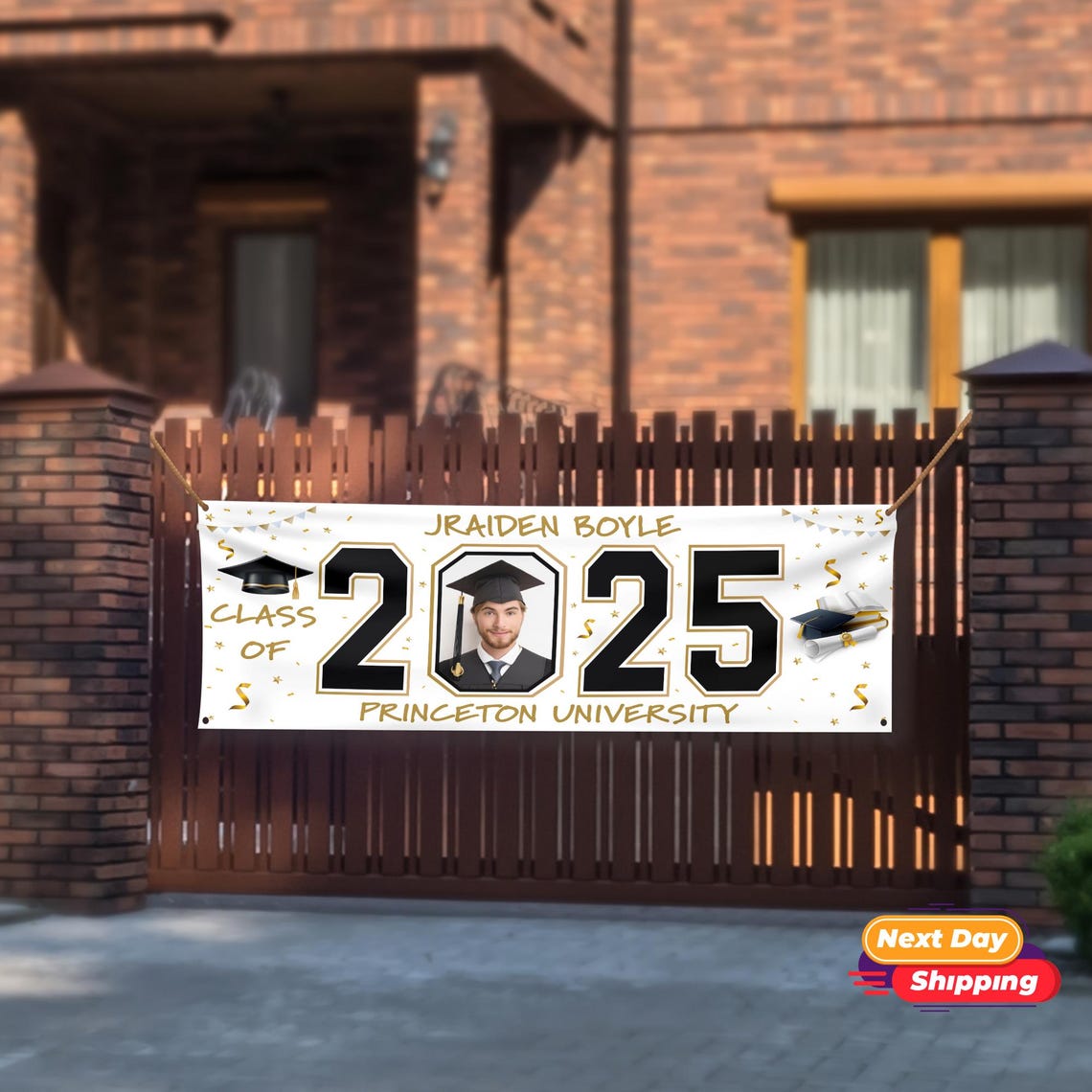 Photo Graduation Banner, Graduation Gift, Class of 2025 Graduation ...