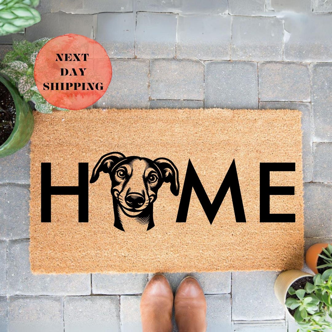 Personalized Dog Doormat, Dog Welcome Mat, Home Doormat, Housewarming ...