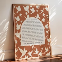 Rhodora Poem by Ralph Waldo Emerson | Poetry Wall Art | Green Floral ...
