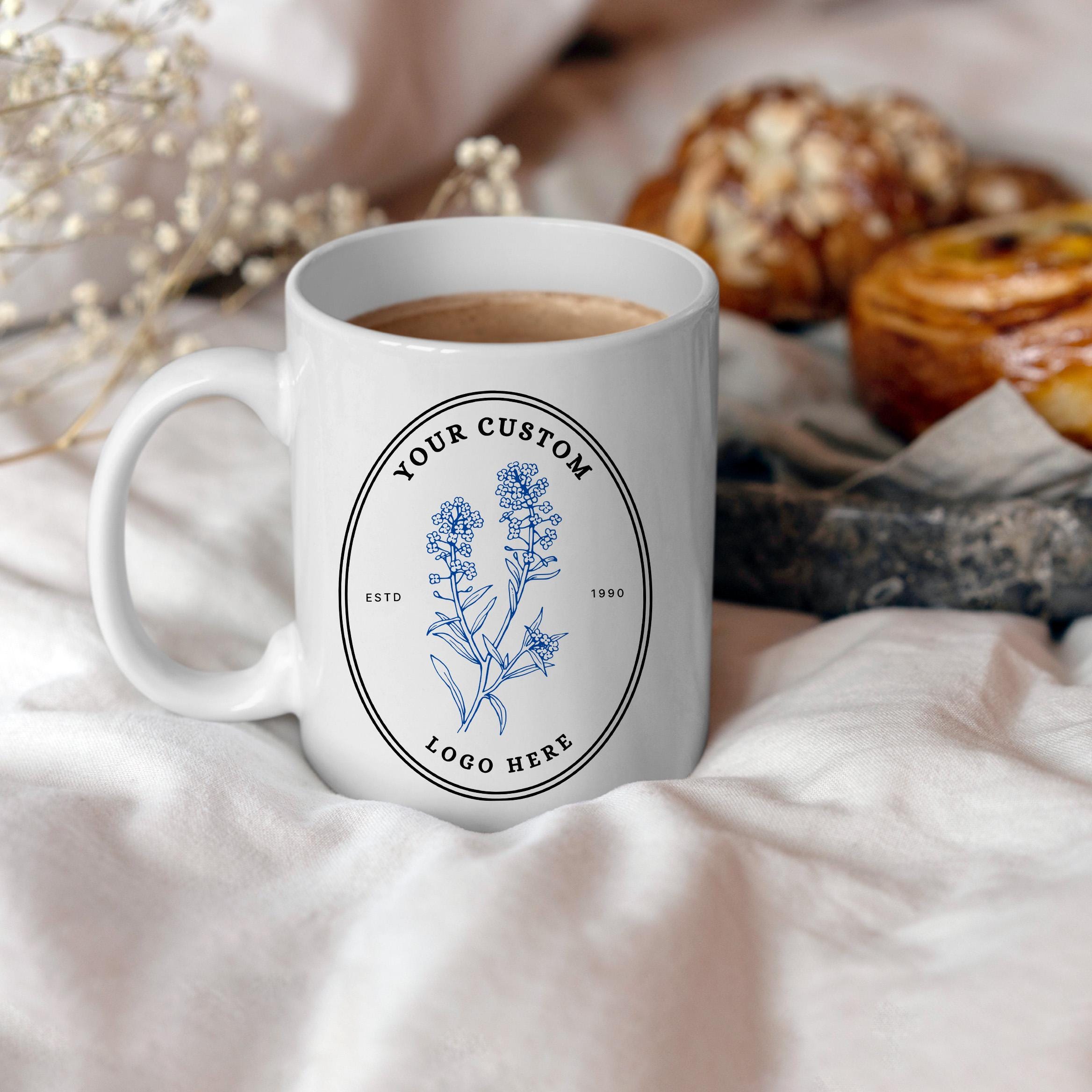 Custom Logo Mug, Company Logo Mug, Personalized Logo Mug, Business Mugs ...
