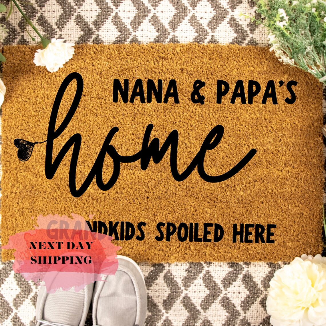 Personalized Doormat, Grandparents Door Mat, Personalized Grandparents ...