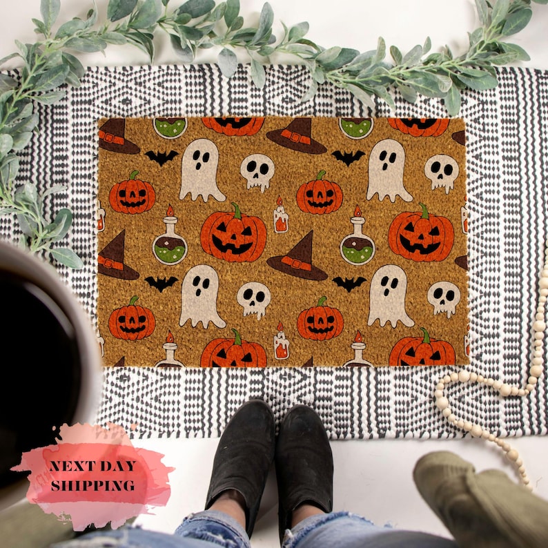 Funny Halloween Doormat, Fall Decor, Halloween Welcome Mat, Halloween ...