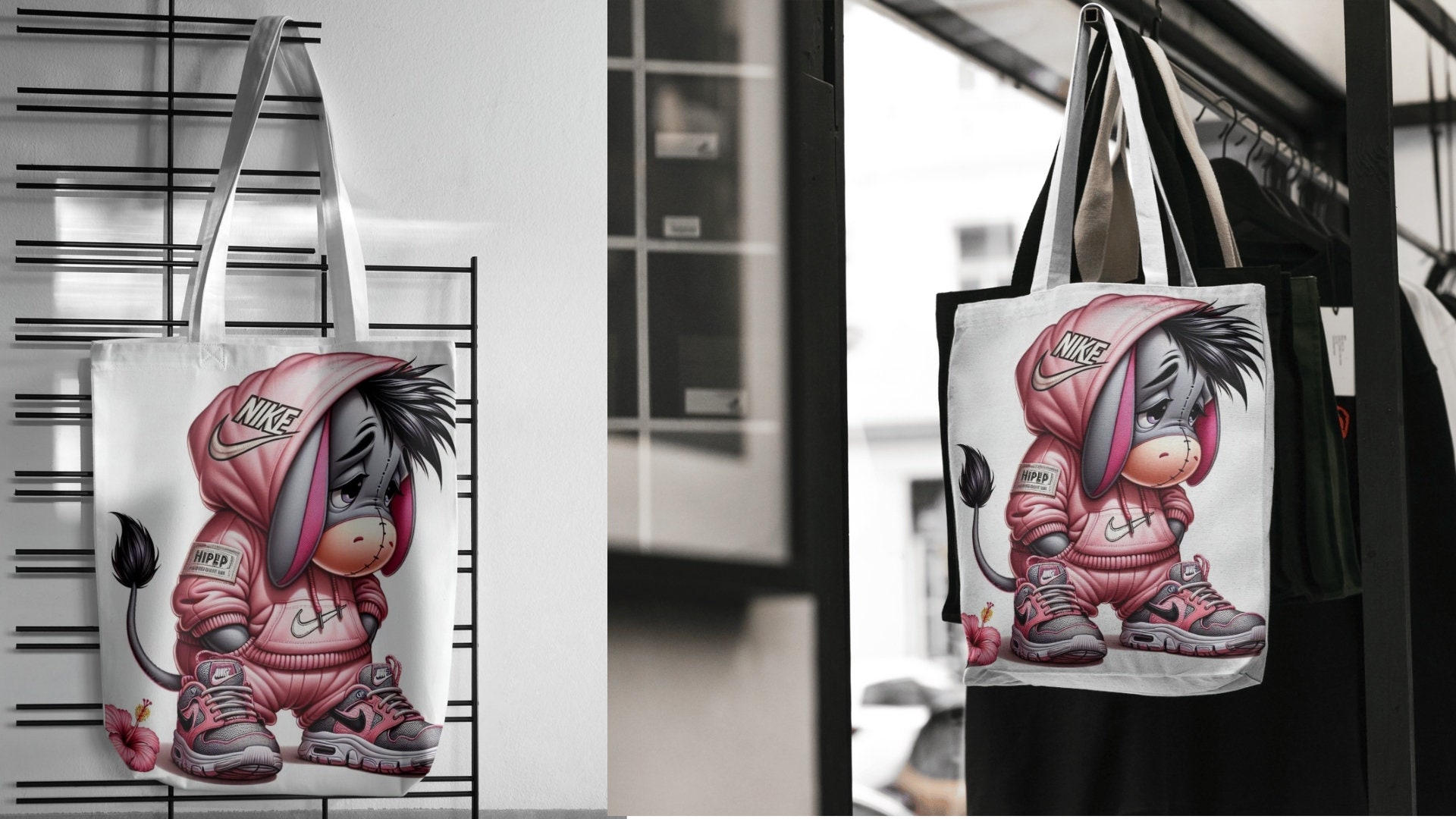 Hiphop , Nike, Sublimation, Cartoon Hibiscus Flower, 3 Png Jpg Files ...