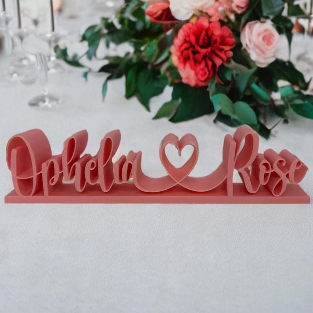 Custom Name Freestanding Sign for Table Personalised Name for Desk - Etsy
