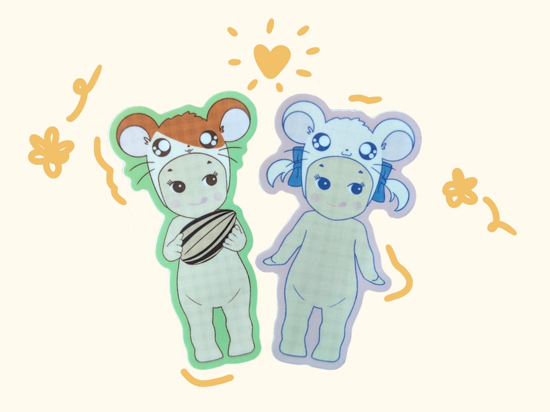 Kewpie Baby Angel Hamtaro & Bejou Sticker Set Weatherproof - Etsy
