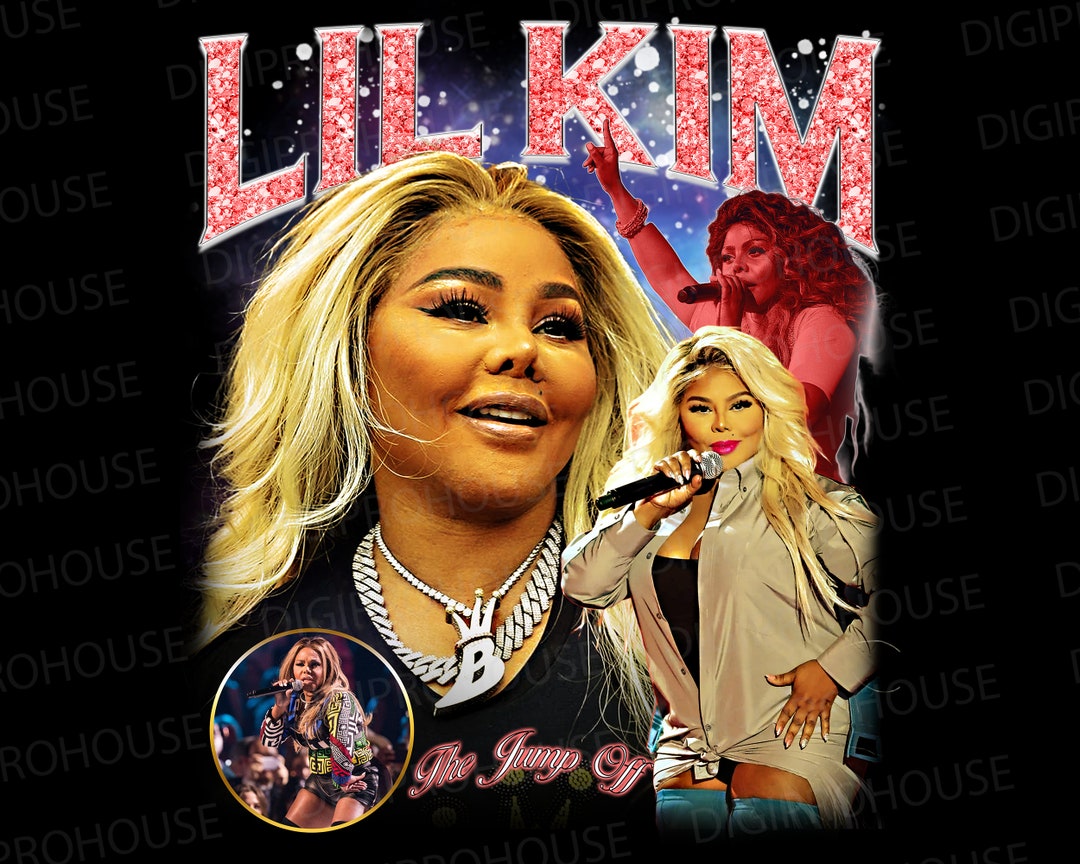 Lil Kim T Shirt Design. PNG Digital 4500x5100 Px. Retro, 90s Vintage ...