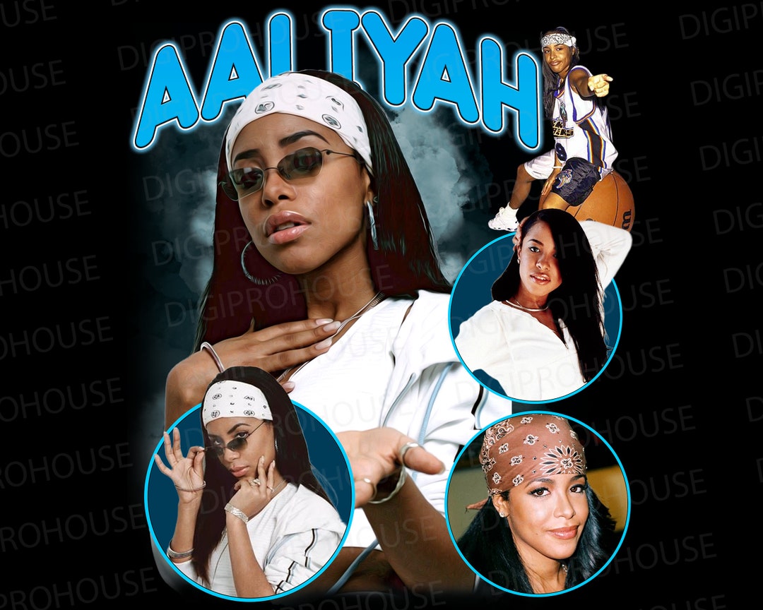 Aaliyah Png , Aaliyah Bootleg T-shirt Design Digital File, 300 DPI, PNG File, Ready to Print ...