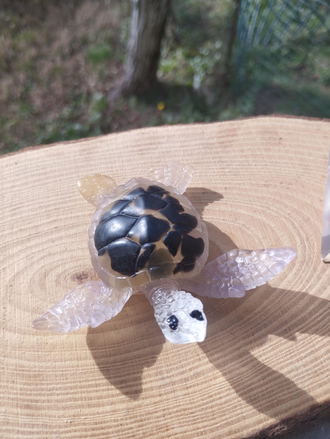 Obsidian Turtle - Etsy