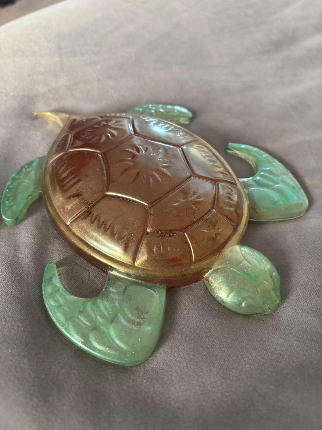 Epoxy Turtle Hand Made Sea Turtle Art Piece - Etsy