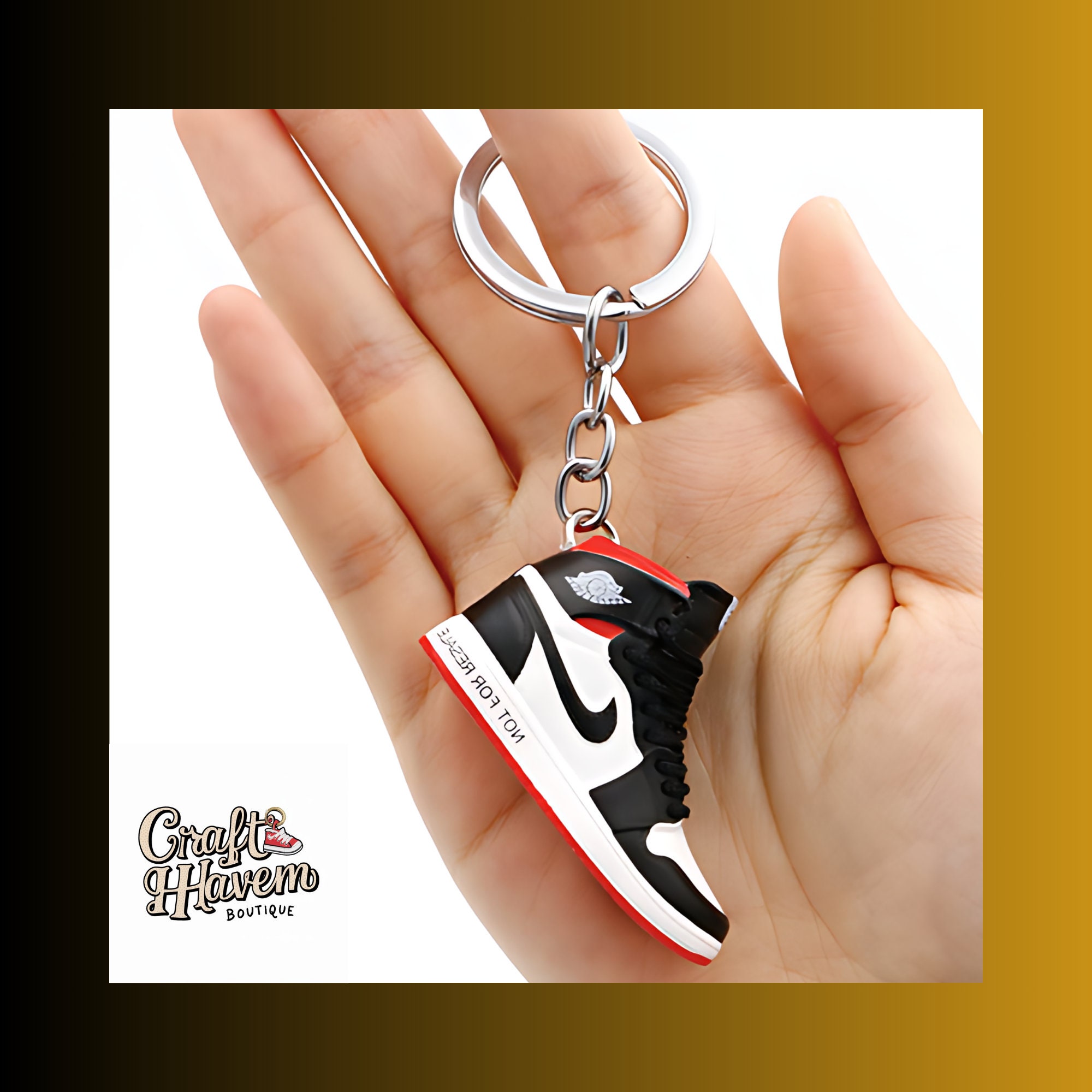 Custom Personal 3d Hype Popular Sneaker Keychain Charm, Perfect Gift ...
