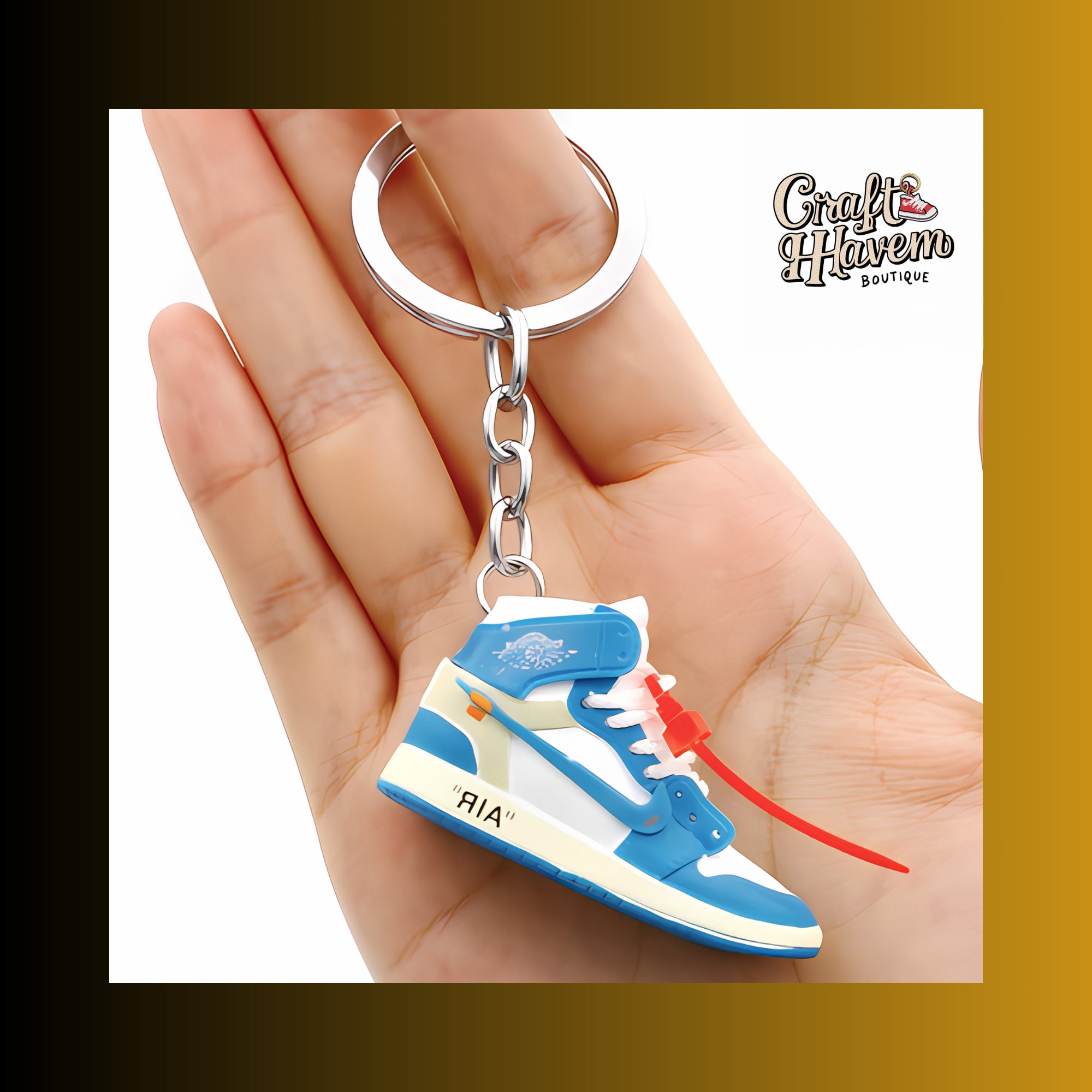 Custom Personal 3d Hype Popular Sneaker Keychain Charm, Perfect Gift ...