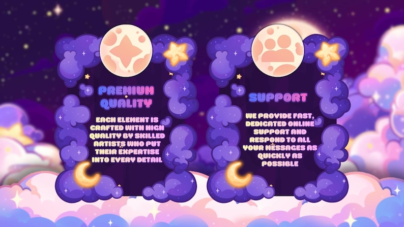 Animated Stream Screens - Cozy Celestial: Animated Twitch Screens ...