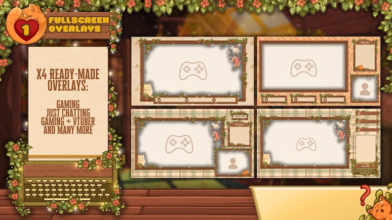 Ultimate Stream Overlay MASTERPACK - Cute Cats: All-in-one Stream Kit ...