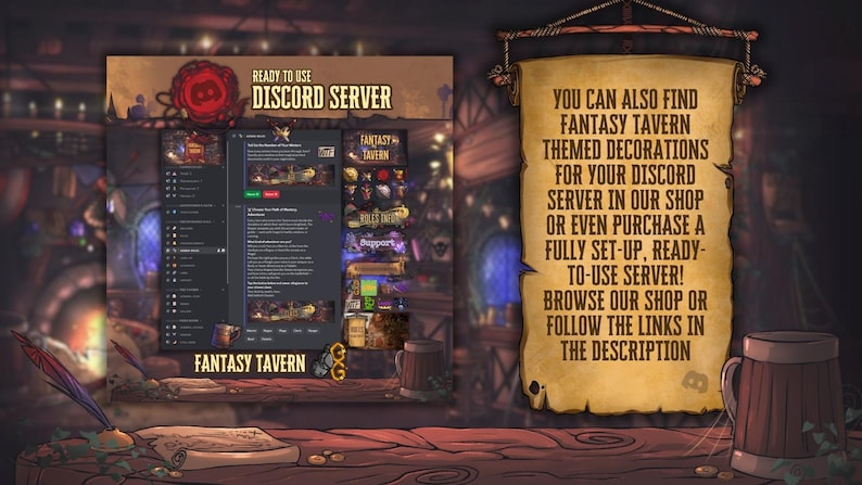 Fantasy Tavern Discord Server Template | Pre-made RPG Template ...