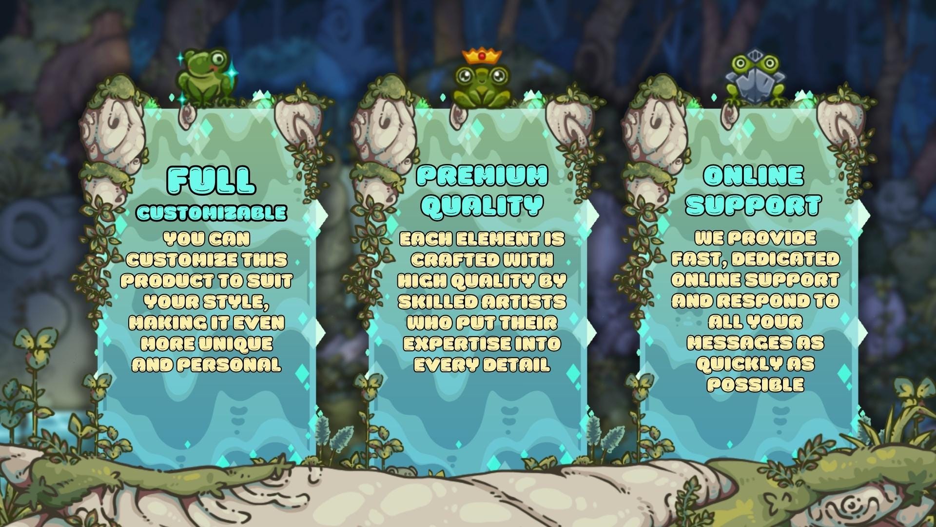 Animated Stream Overlay - Enchanted Forest Lite Package: Screens ...
