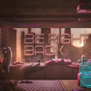 Animated Stream Screens Cyberpunk Room Animated Twitch Screens Starting ...